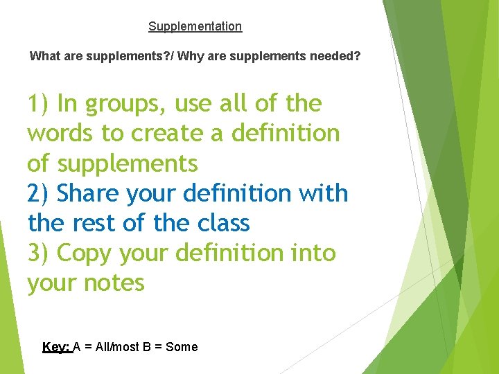 Animal Feed Supplements Aims Objectives Aim To understand