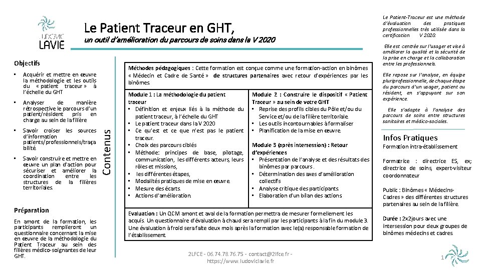 Le Patient Traceur en GHT un outil damlioration