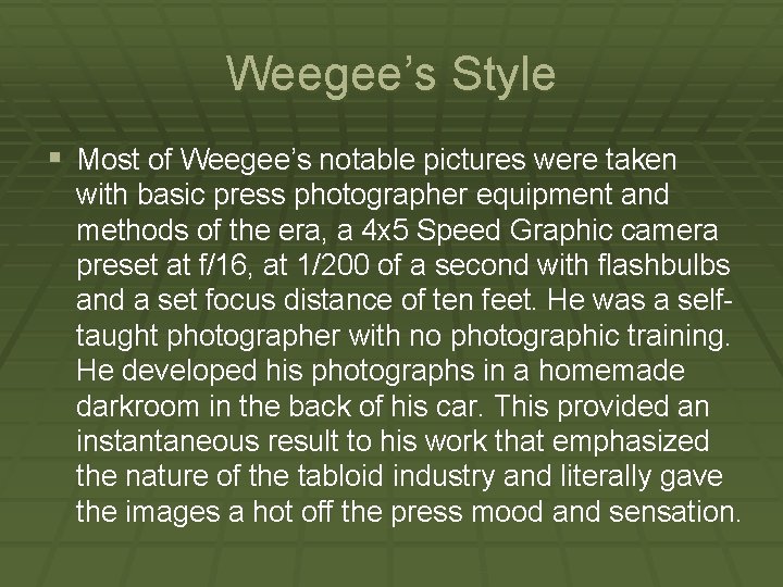 Weegee Arthur Fellig By Kyle Pisarcik Why Weegee