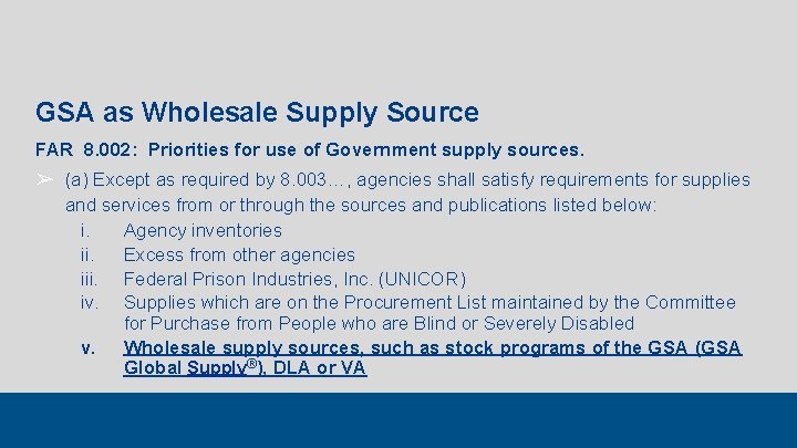 Easy Ordering with GSA Global Supply U S