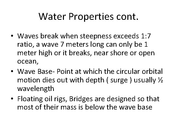 Waves and Beaches Movement of air disturbing force