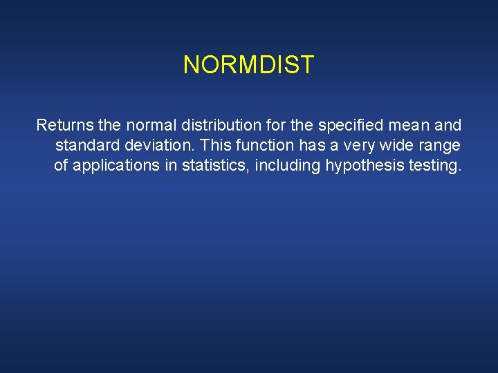 BUSINESS MATHEMATICS STATISTICS LECTURE 41 Estimating from Samples