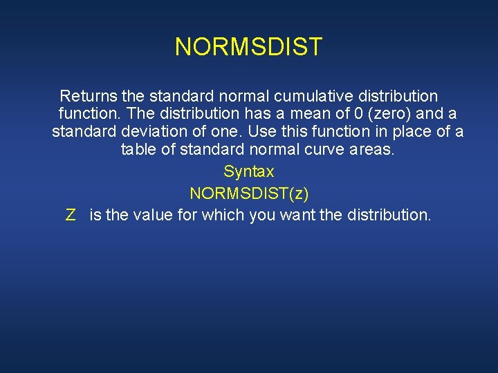 BUSINESS MATHEMATICS STATISTICS LECTURE 41 Estimating from Samples