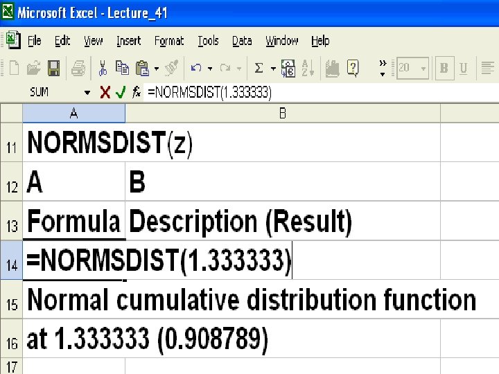 BUSINESS MATHEMATICS STATISTICS LECTURE 41 Estimating from Samples