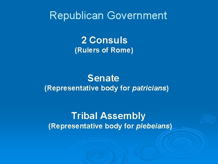 From Republic To Empire From Republic to Empire