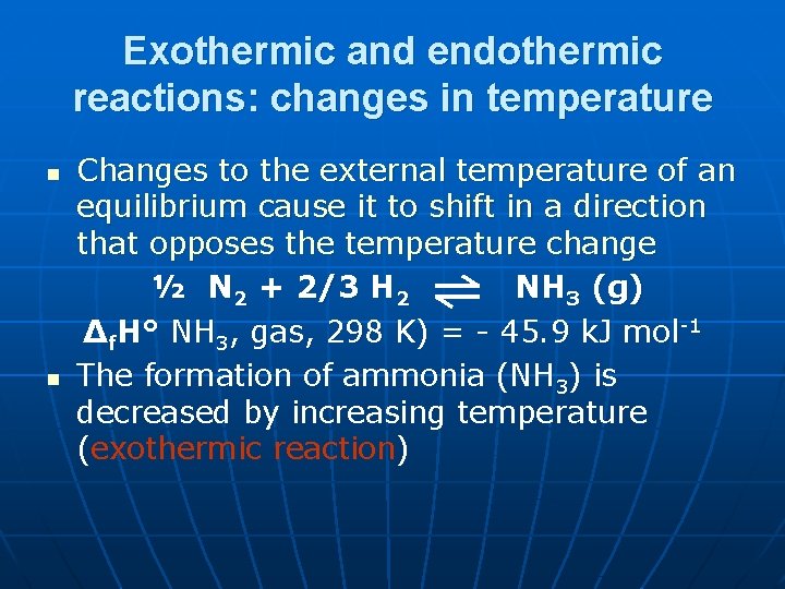 Chemical Equilibrium 5 th Lecture 1 st semester