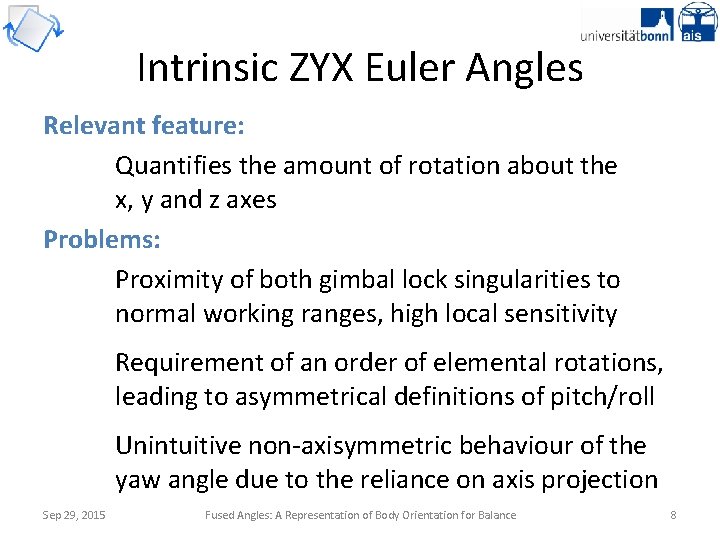 Fused Angles A Representation of Body Orientation for