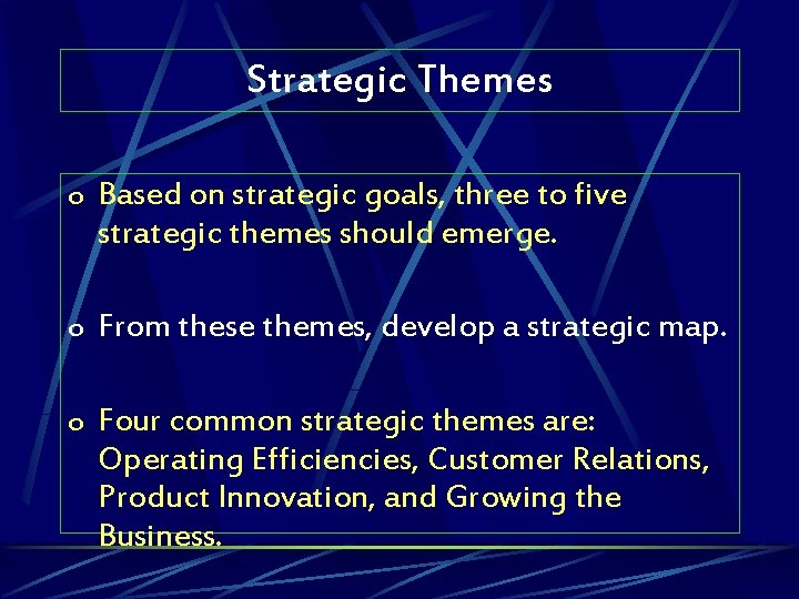 Building the Balanced Scorecard Introduction Balanced Scorecards provide