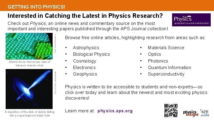 PHYSICIST PROFILE NASA Ellen Ochoa Physics Ph D