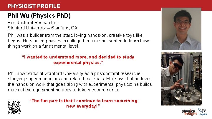 PHYSICIST PROFILE NASA Ellen Ochoa Physics Ph D