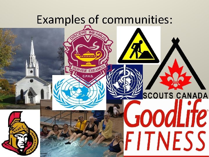 Community Lesson 1 Mrs Kirk Why is it