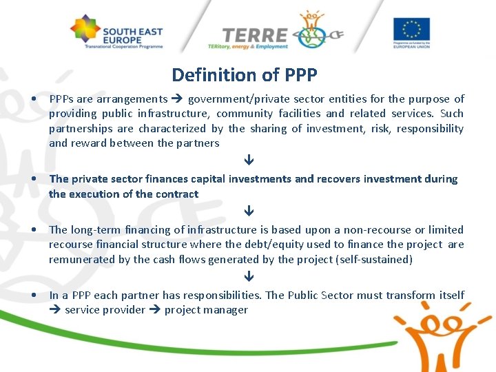 Publicprivate partnership and EU funds for regionallocal development