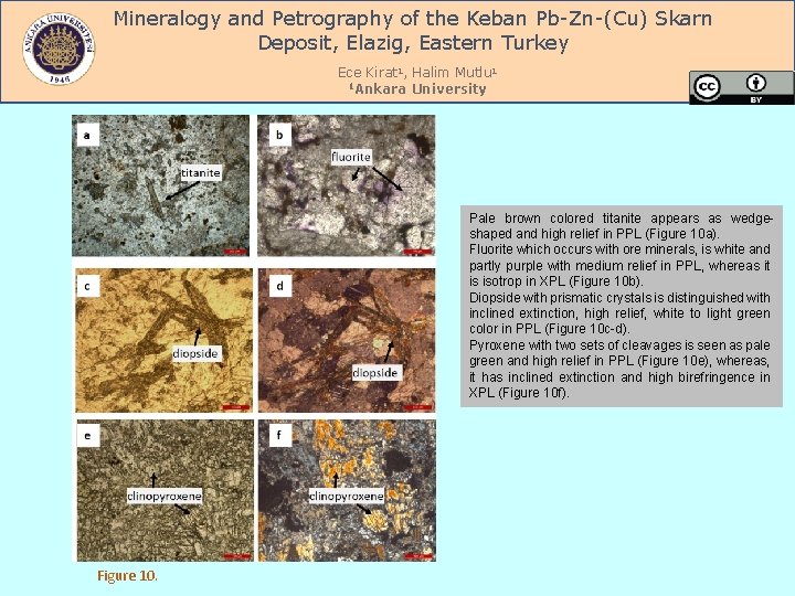 Mineralogy and Petrography of the Keban PbZnCu Skarn