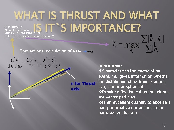 Thrust distribution and resummation of e e annihilation