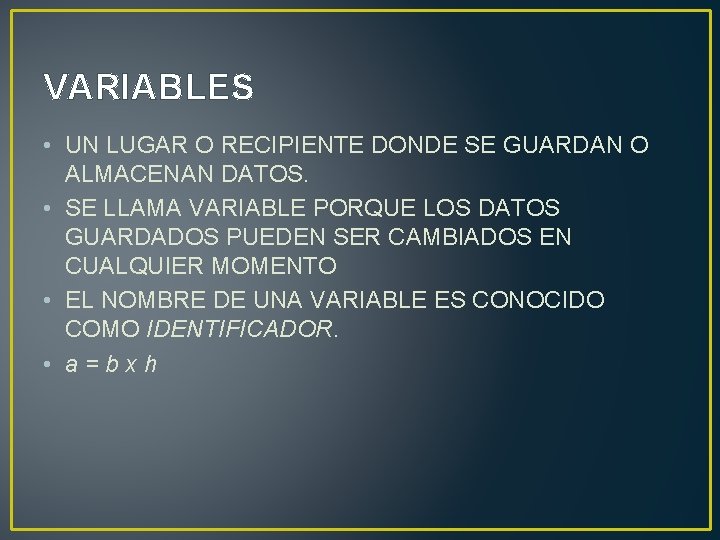 Unidad 1 PROGRAMACION ALGORITMICA 1 1 CONCEPTOS BSICOS