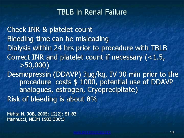 Fundamentals of Flexible Bronchoscopy Transbronchial lung biopsy Response
