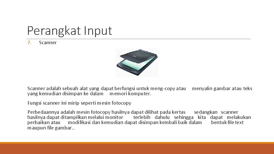 Konsep Teknologi Informasi Perangkat Input dan Output Per