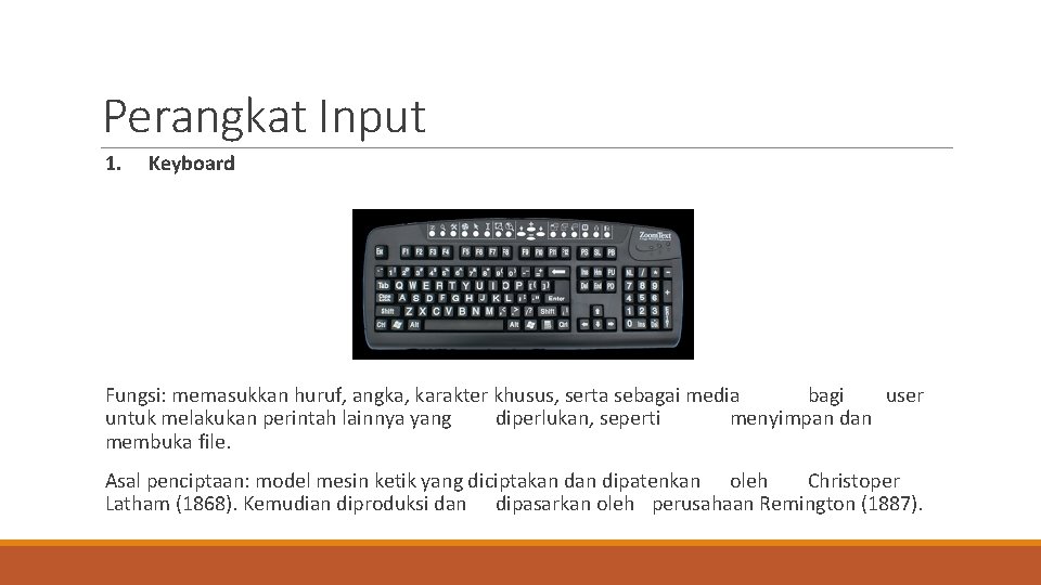 Konsep Teknologi Informasi Perangkat Input dan Output Per