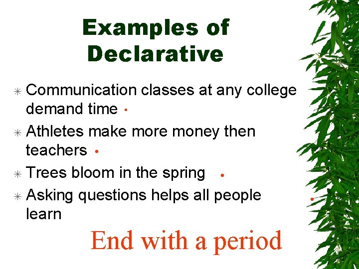 Types of Sentences L Nabulsi Classification of Sentences