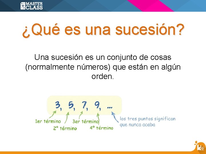 Regla de sucesiones dada Quinto Bsico Qu es