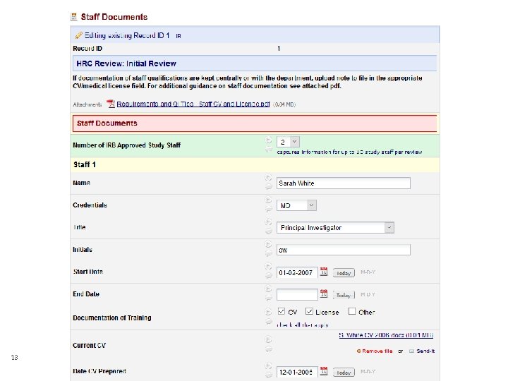 REDCap Regulatory Binder Lynn Simpson MPH Research Analytics