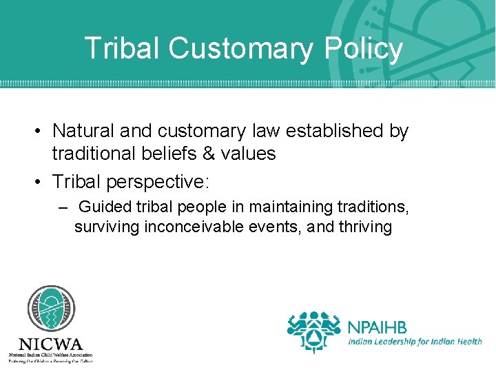Tribal Policy Guide An Indigenous Perspective on Policy