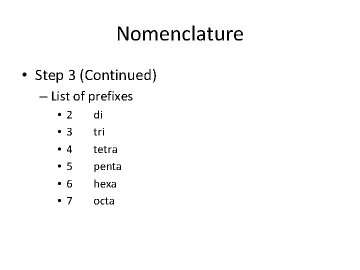 Naming the invisible Nomenclature and notation 1 Nomenclature