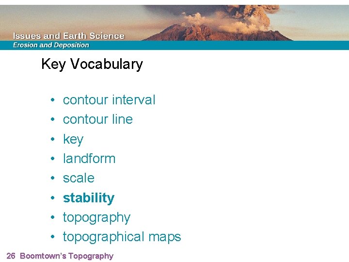 26 Boomtowns Topography Key Vocabulary Do Now In