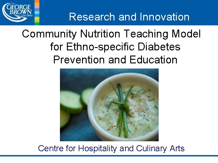 Research and Innovation Community Nutrition Teaching Model for