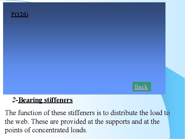 Chapter 9 WEB STIFFENERS contents l Introduction l
