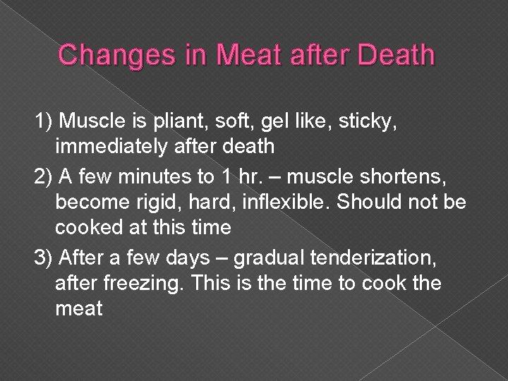 MEAT MEAT COOKERY Meat refers to the edible