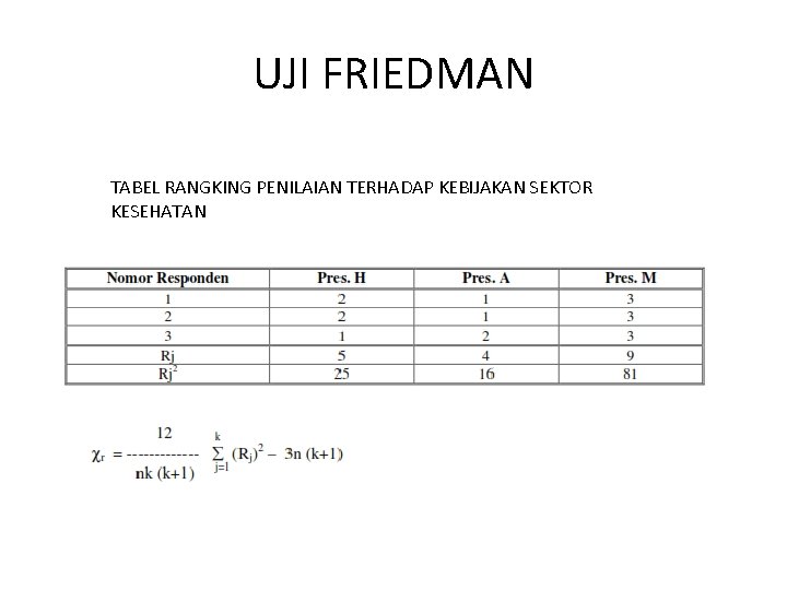 UJI k SAMPEL BERPASANGAN UJI COCHRAN DAN UJI