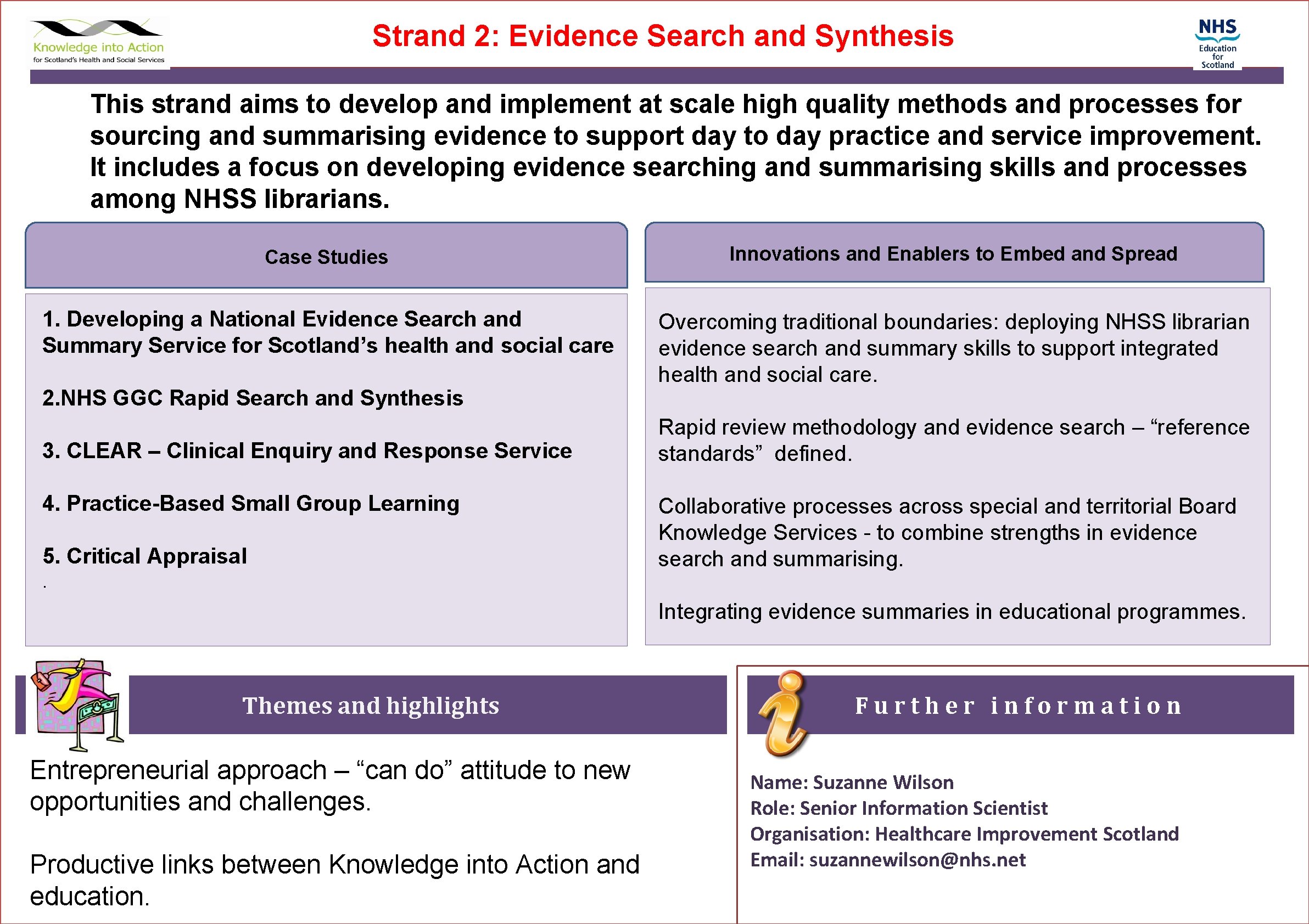 Developing a National Evidence Search and Summary Service