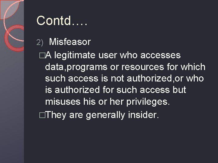 INTRUDERS Name Divya Borker Roll no 411103 CONTENTS