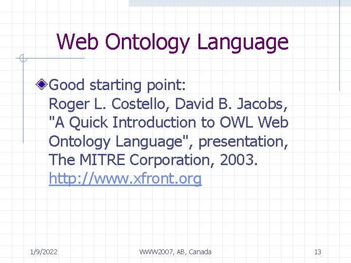 Fundamentals Semantic Web Model Driven Engineering The Semantic