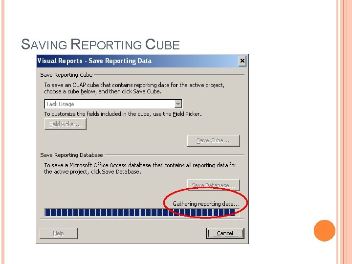 VISUAL REPORTS USING MSP 2007 Presented by Mary