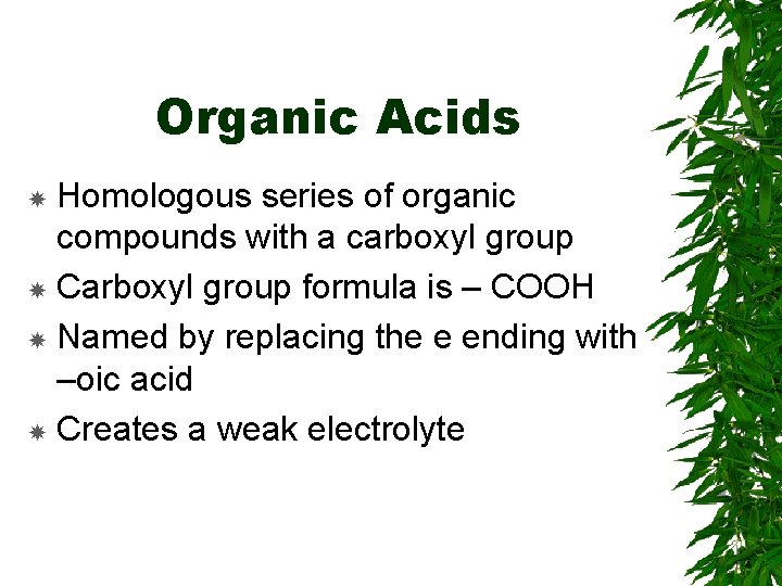 Organic Chemistry The chemistry of life Organic Chemistry