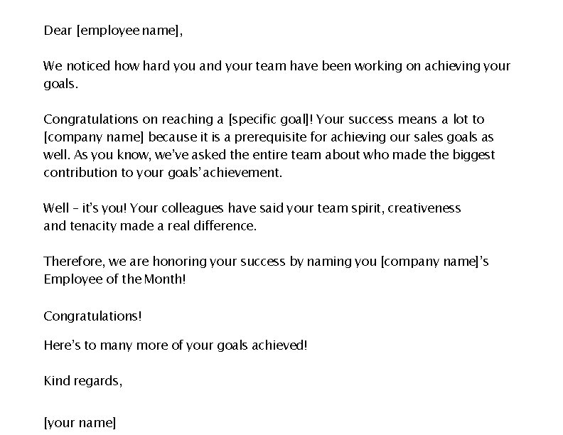 10 Free Templates For Employee of The Month