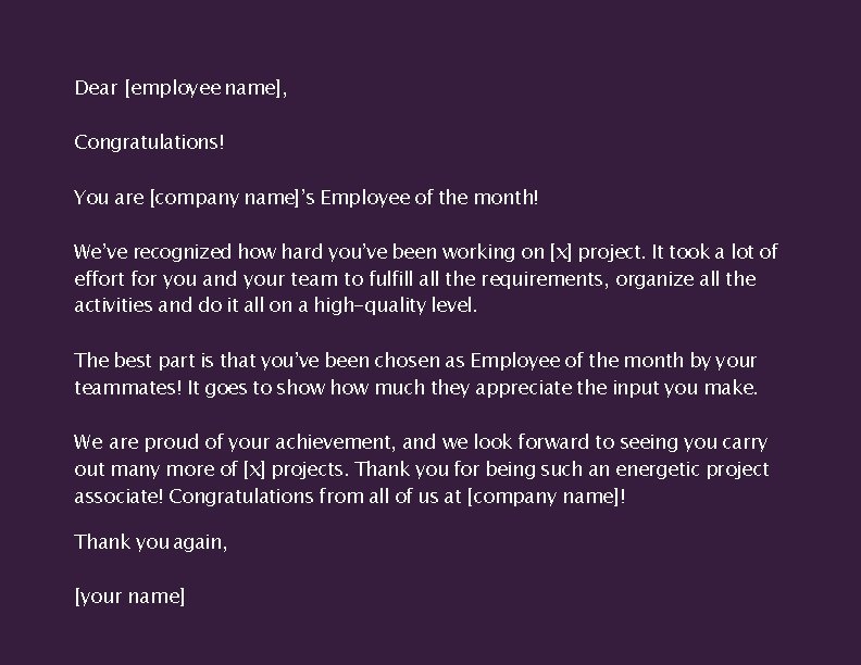 10 Free Templates For Employee of The Month
