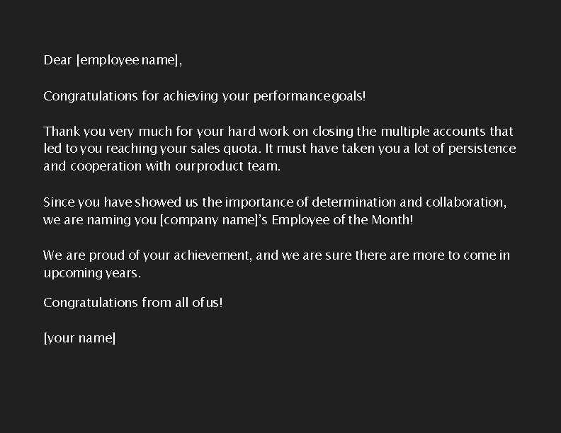 10 Free Templates For Employee of The Month