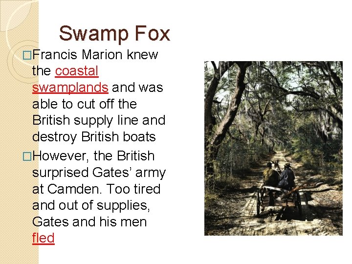 Ch 7 Revolutionary War Section 3 British Move
