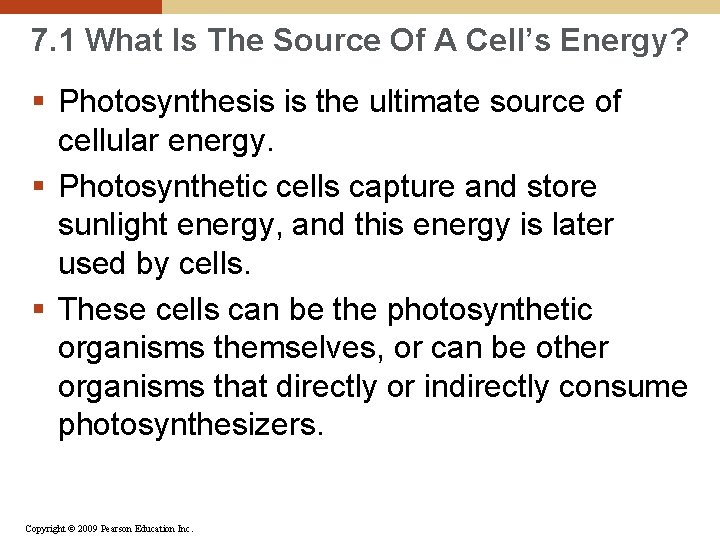 Chapter 7 Harvesting Energy Glycolysis and Cellular Respiration