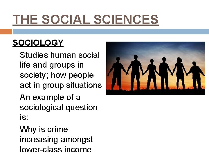 THE SOCIAL SCIENCE HSB 4 U Maharaj INTRODUCTION
