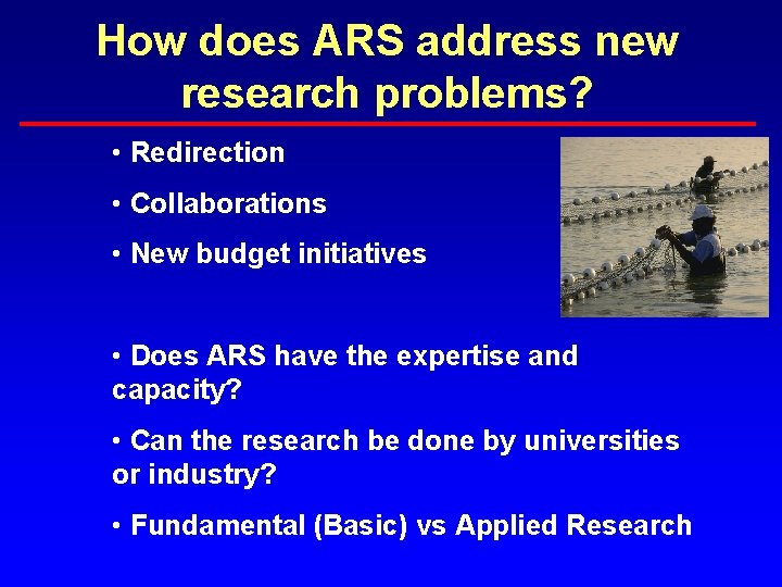 Overview of ARS National Programs Steven Kappes Deputy