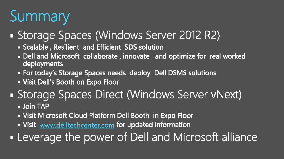 Brief History Microsoft SDS Past Present and Future