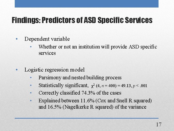 Predicting Services for Students with Autism Spectrum Disorder
