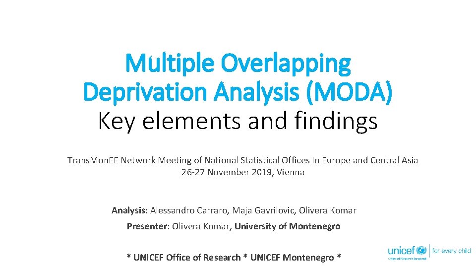 Multiple Overlapping Deprivation Analysis Moda Key Elements And 0516