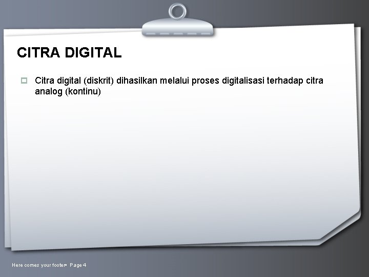 PENGOLAHAN CITRA DAN POLA CITRA DIGITAL STIKI INDONESIA