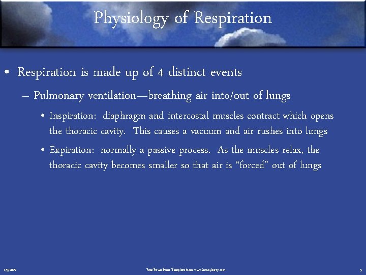 Respiratory and Urinary Systems Ridding the body of