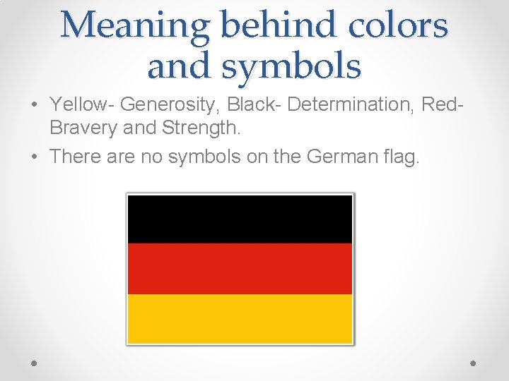 Germany Emily Taylor Meaning behind colors and symbols